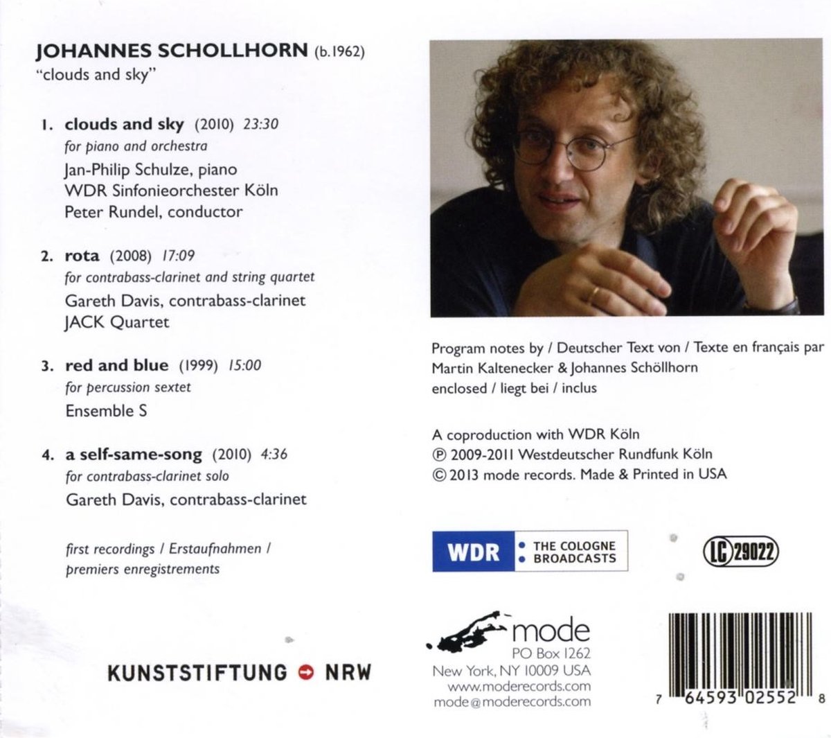 Jack Quartet, Ensemble S, WDR Sinfonieorchester Köln, Peter Rundel ...