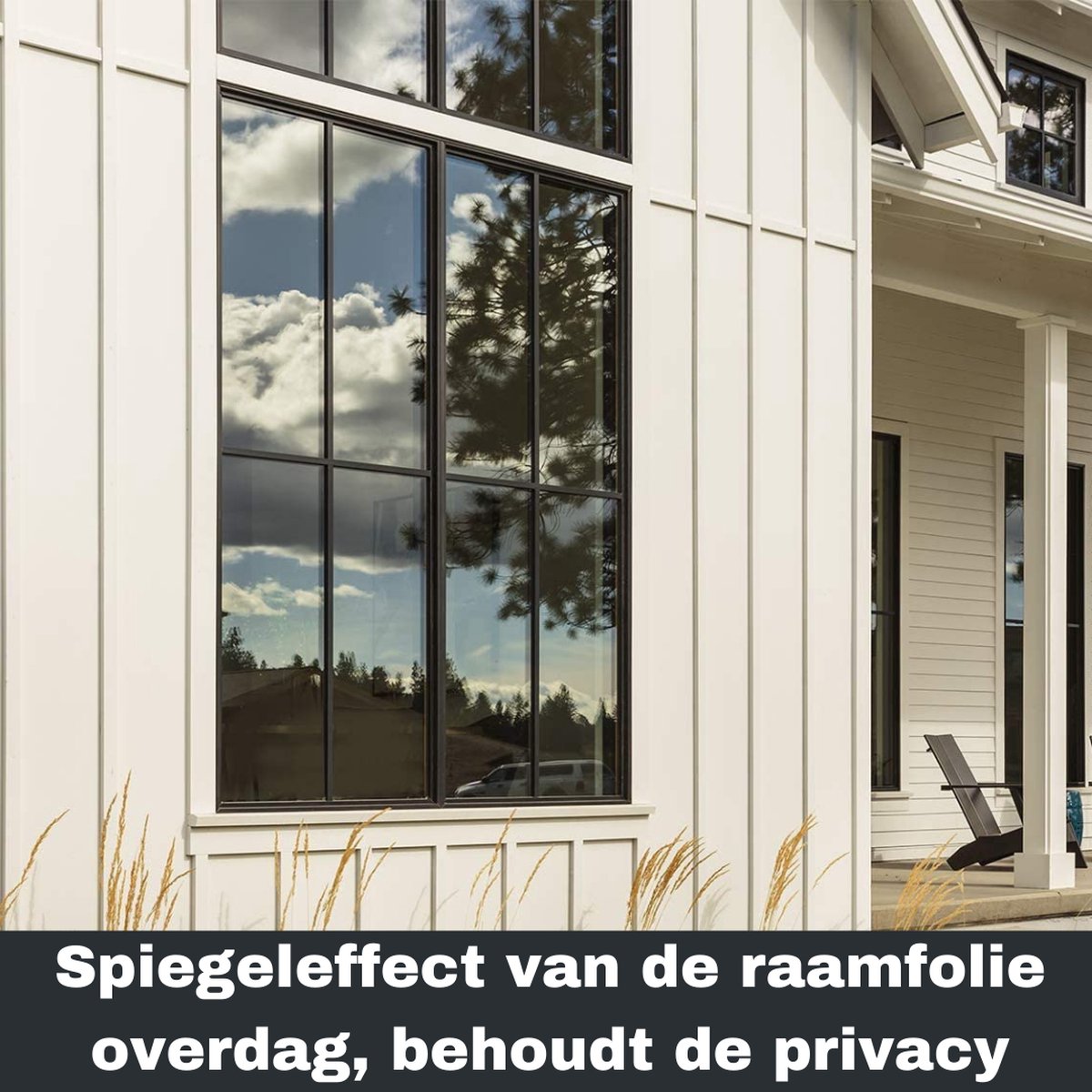 COMAMOR - Raamfolie met Spiegeleffect - Statisch & Zelfklevend ...