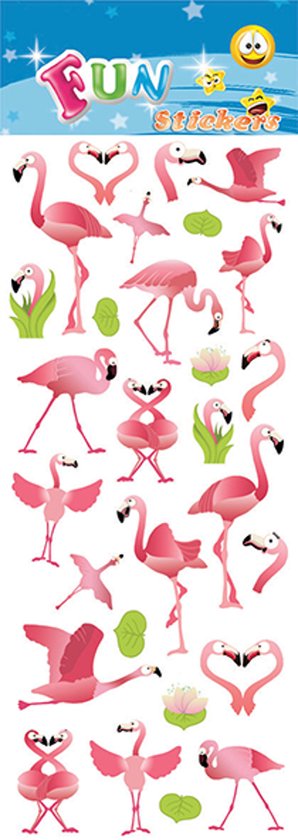 Fun Stickers - Flamingo Stickers | bol.com