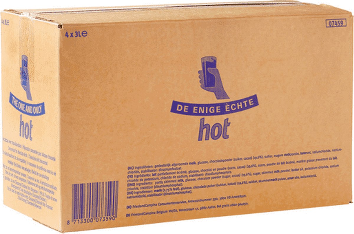 Chocomel hot - Chocolademelk speciaal voor Chocomel machine - 4 x 3,9 ...
