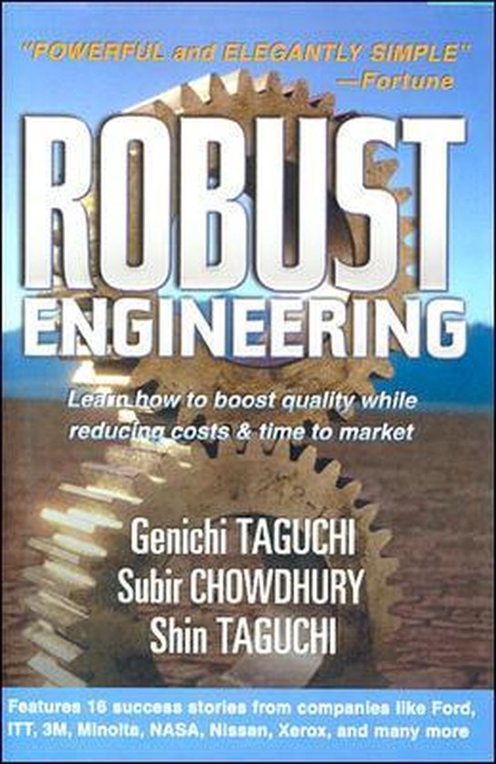 Robust Engineering | 9780071347822 | Genichi Taguchi | Boeken | bol
