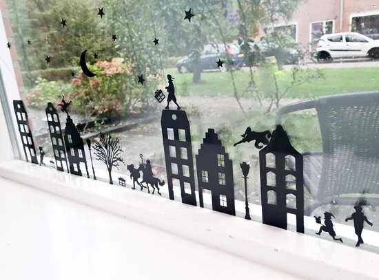 Raam straatje - Raamstraatje - Raamsticker - Sint straatje ...