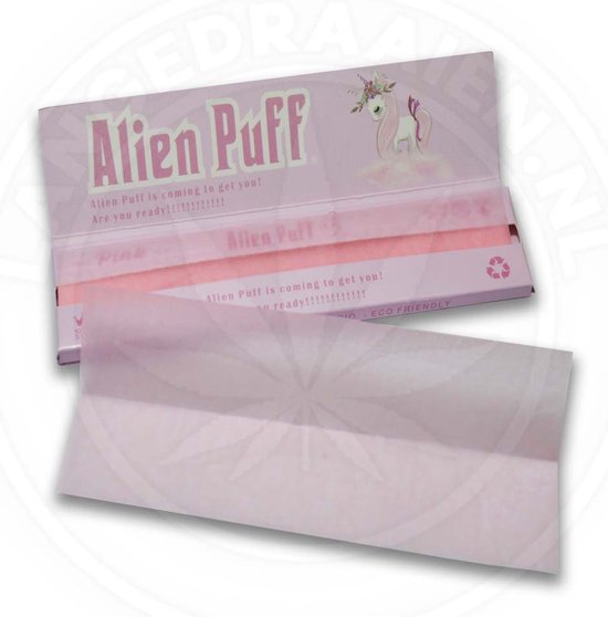 Alien Puff - Kingsize Pink - Roze vloei - Lange vloei - Filtertips ...