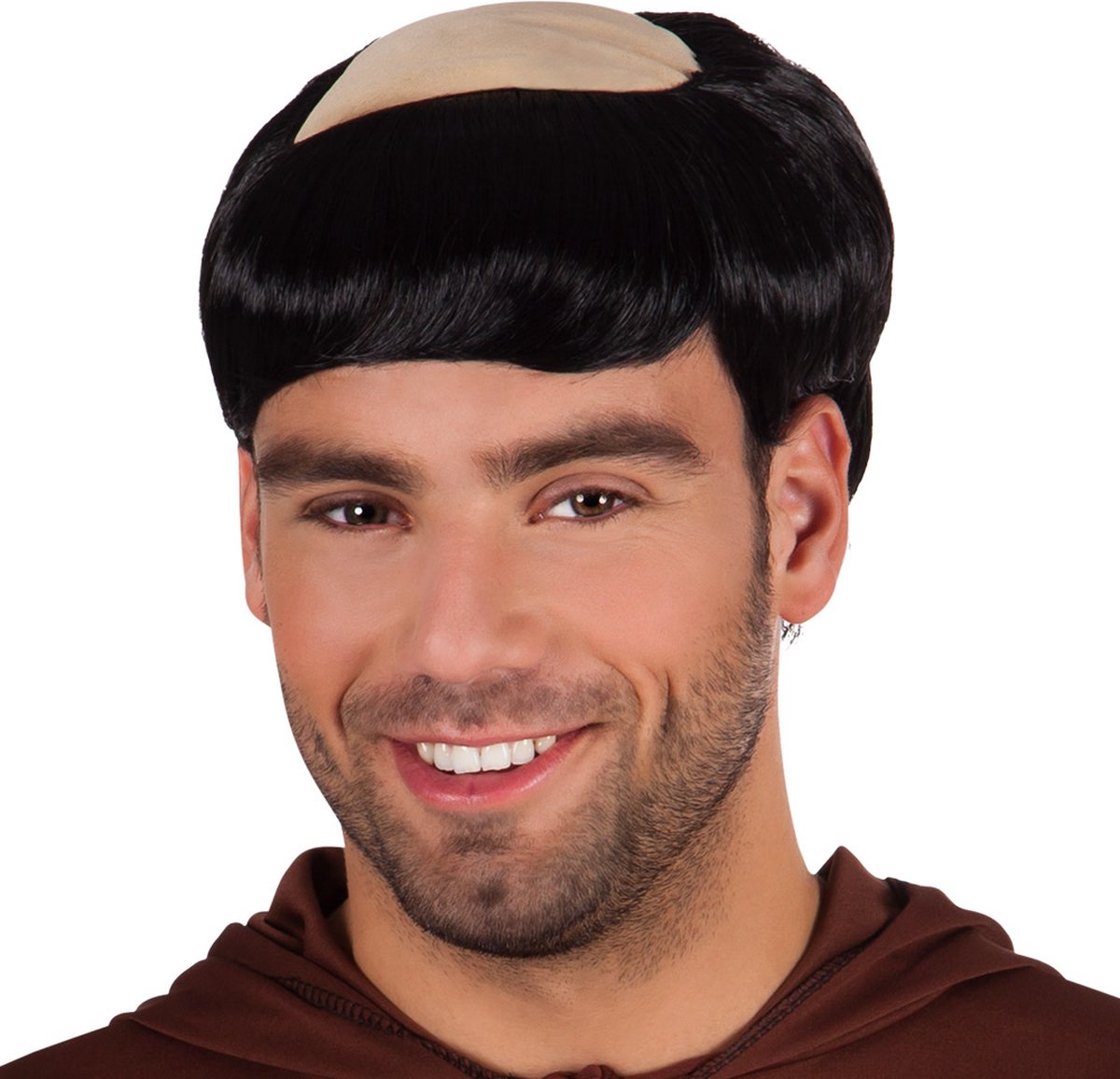 Pruik met monniken kapsel. | bol.com