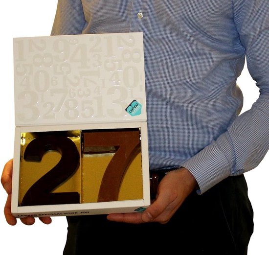 Chocolade Cijfers Verjaardag & Jubileum Cadeau 80 wit | bol