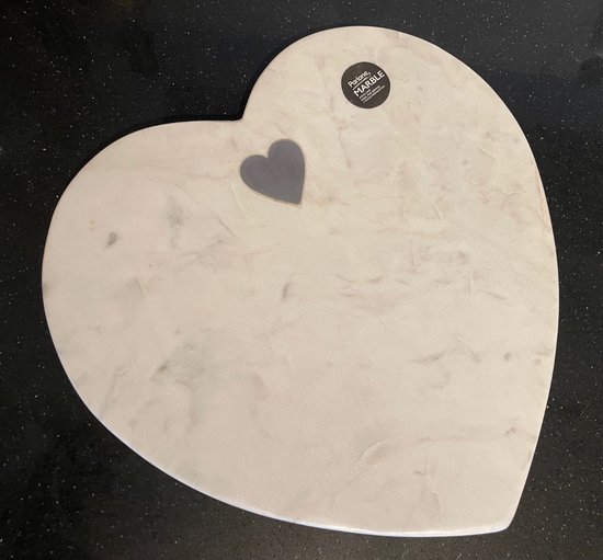 Light & Living.- Heart Board White Marmble - Hartvormige marmeren ...
