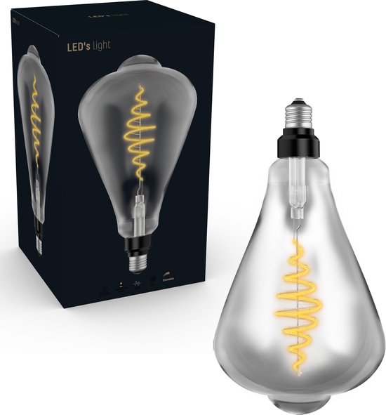 LED's Light Dimbare LED Filament lamp E27 - Smokey Peer 30 cm - Extra warm wit licht -... | bol
