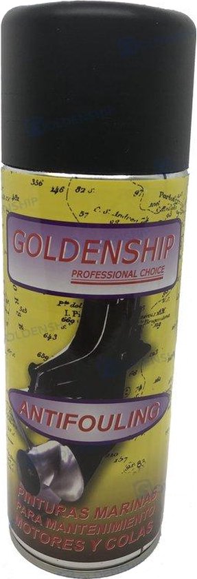 Verf Spuitbus Anti Fouling Zwart (GS90009) | bol.com