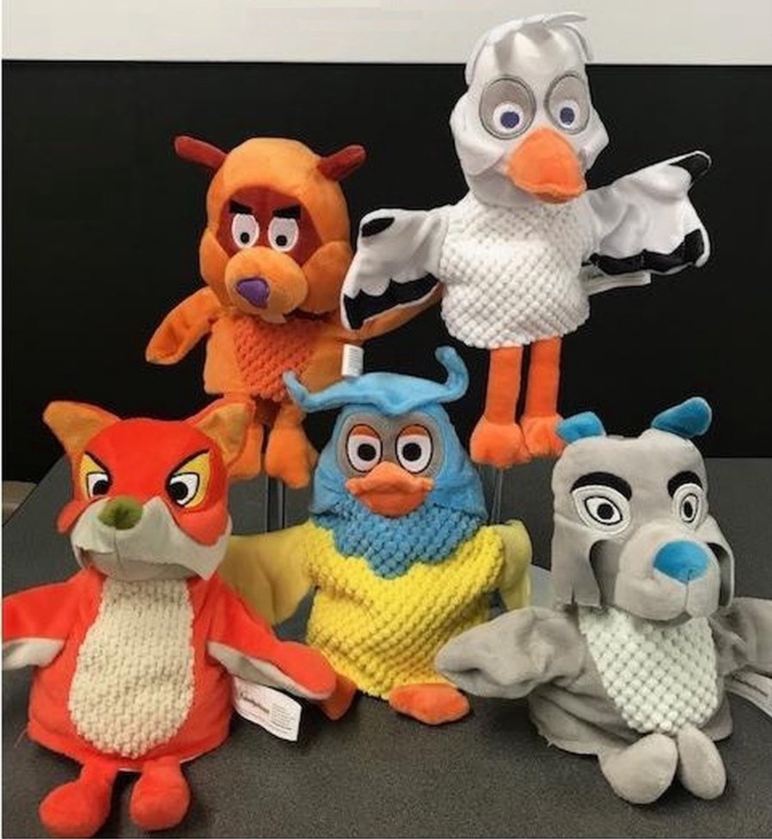 Fabeltjeskrant Pluche handpoppen Bor de Wolf | bol.com