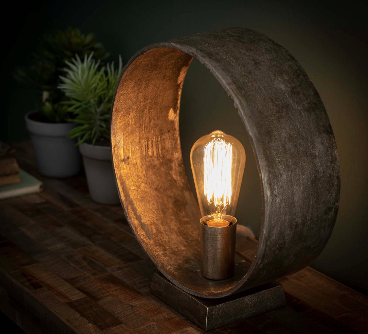 DePauwWonen - Loop Tafellamp - E27 Fitting - Nikkel ; Grijs ...