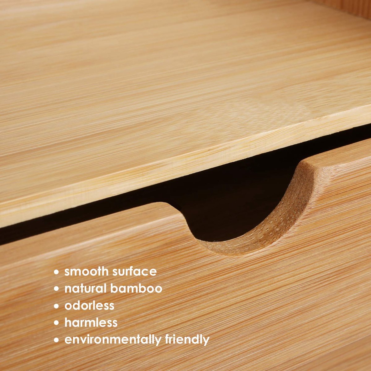 Opbergdozen - Bamboe - 3 lades - Bureau Organizer - Bureau Butler ...