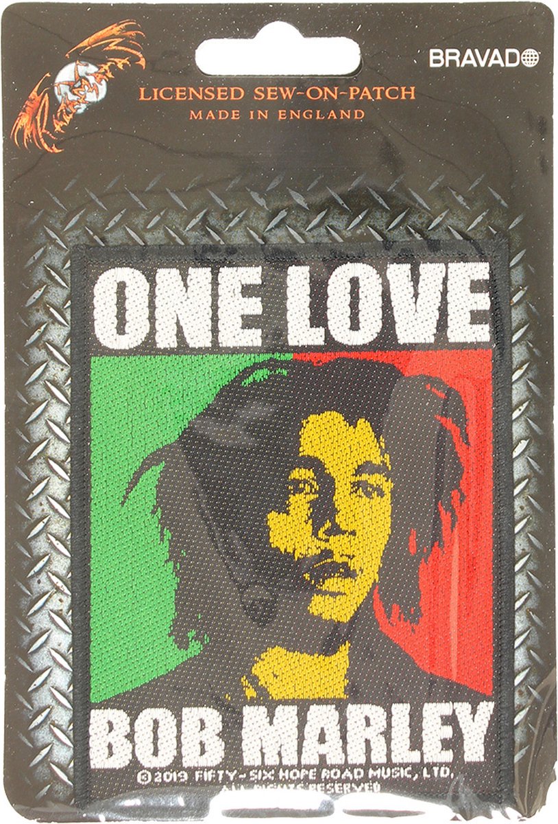 Bob Marley One Love Logo Standard Woven Patch Embleem Multicolor | bol.com