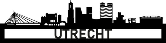 Skyline muursticker Utrecht - Skyline - Steden - Monomeer high tack ...