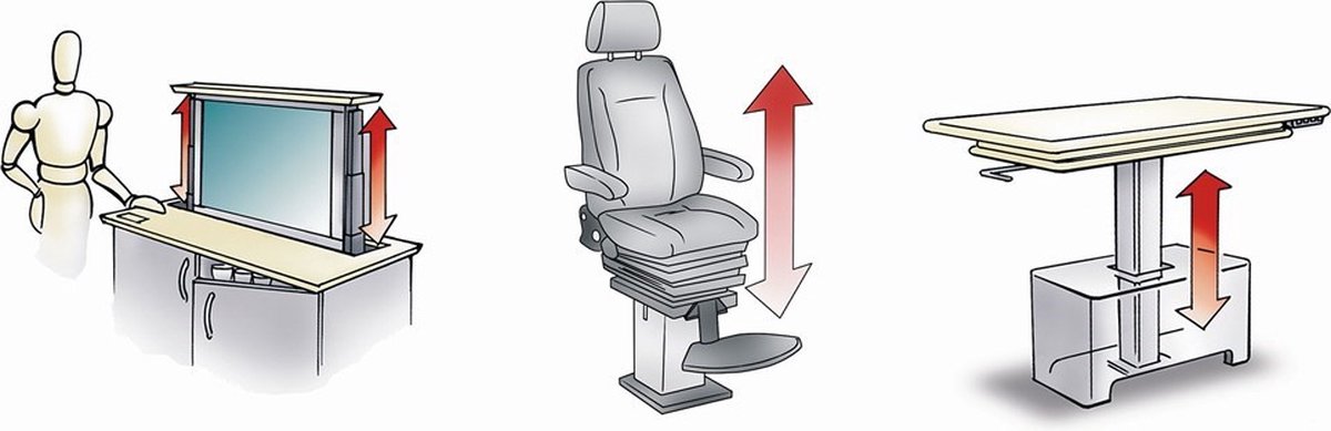 Linak DL12 3-delige inline Hefkolom 545mm | bol.com