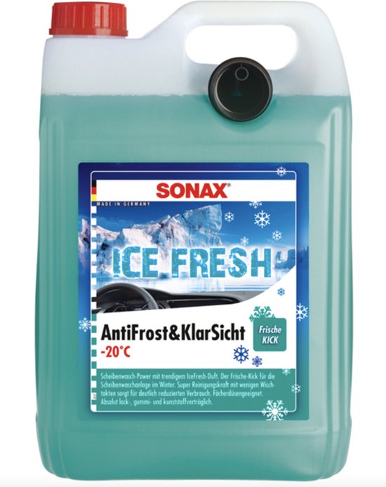 SONAX antivries en ruitenreiniger tot -20 ° C Icefresh - 5 Liter | bol