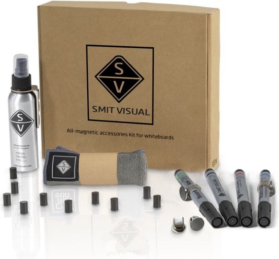 Smit Visual Chameleon all-magnetic design starterkit voor whiteboards | bol