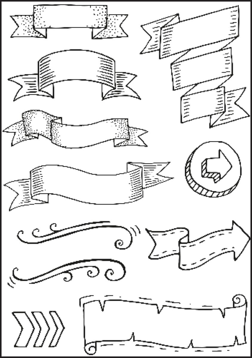 Stempel - Clear stamp - Paperfuel - A5 banners | bol.com