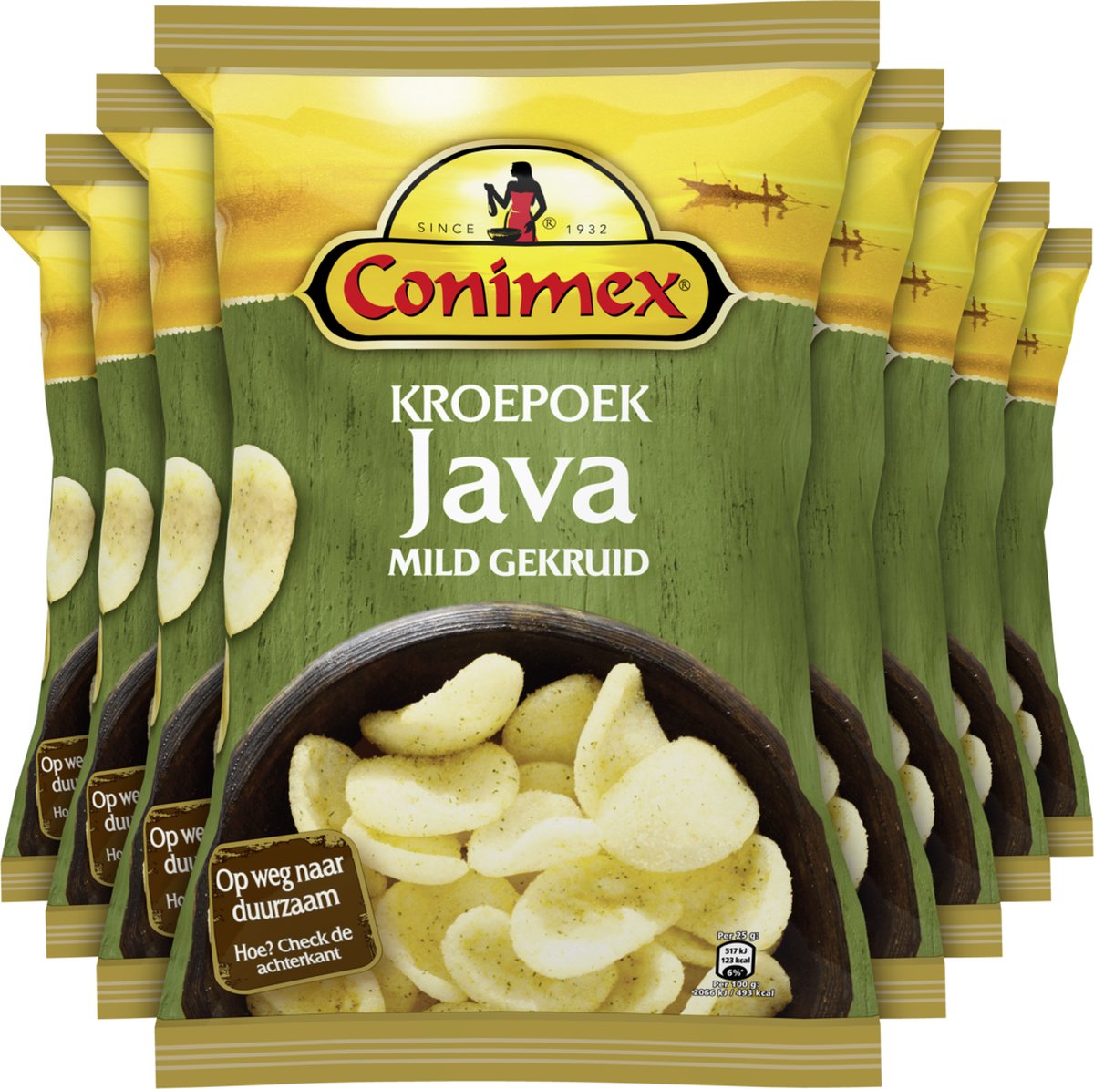 Conimex Kroepoek Java - 12 x 75 gr - voordeelverpakking | bol.com