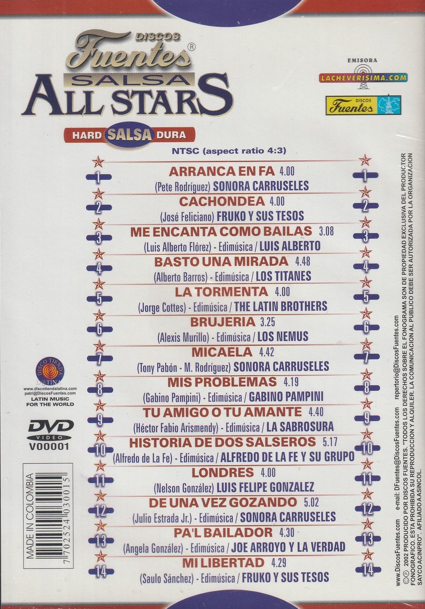 Disco Fuentes-Salsa All.. (Dvd) | Dvd's | bol.com