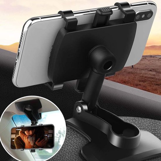 Mobiele telefoonhouder - Clip-on - 360 graden - Multifuncioneel en universeel - auto,... | bol