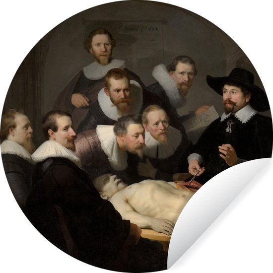 WallCircle - Muurstickers - Behangcirkel - De anatomische les van Dr ...
