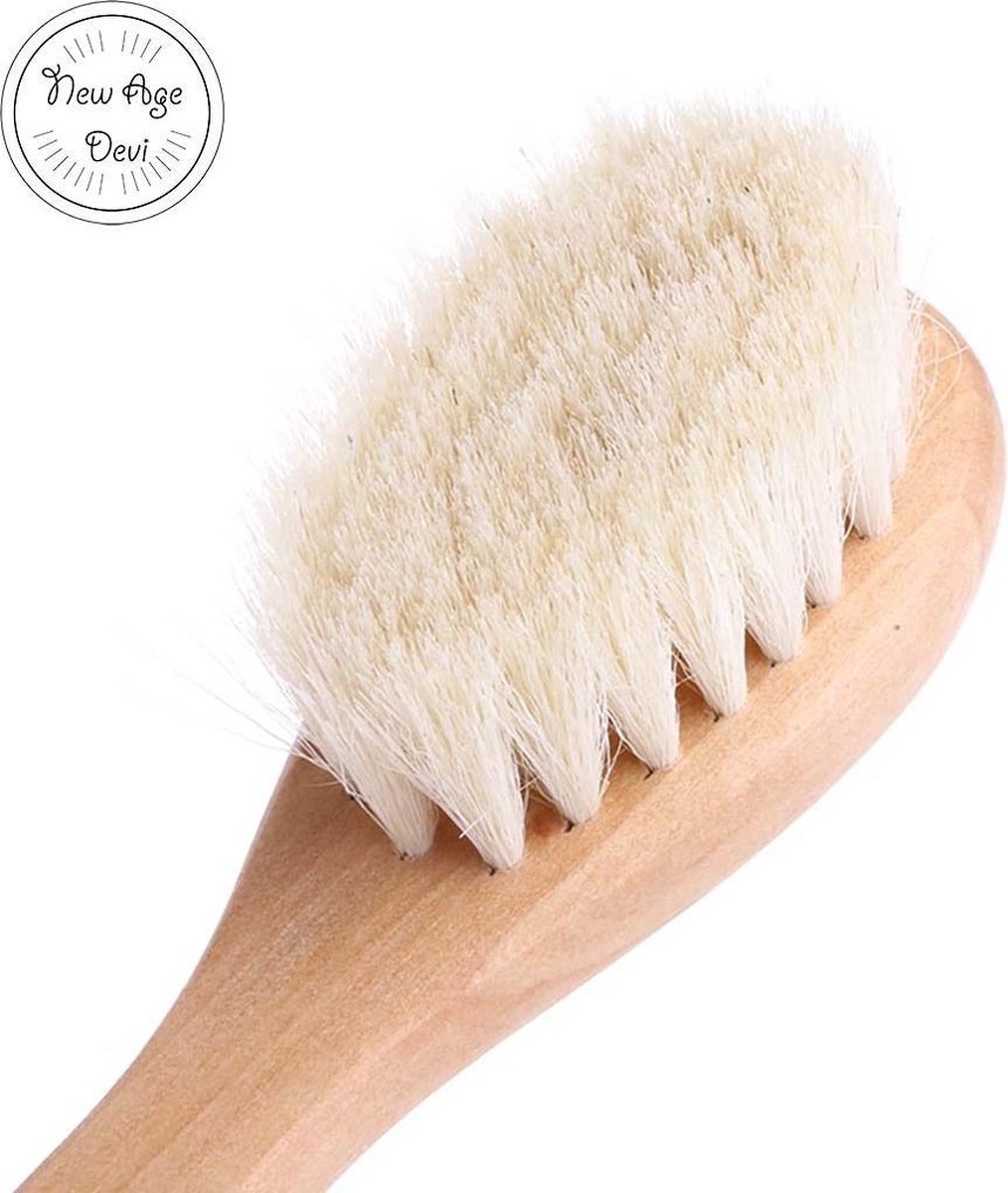 Babyborstel - Houten babyborstel - Hout - Babyborstel hout - Zachte ...