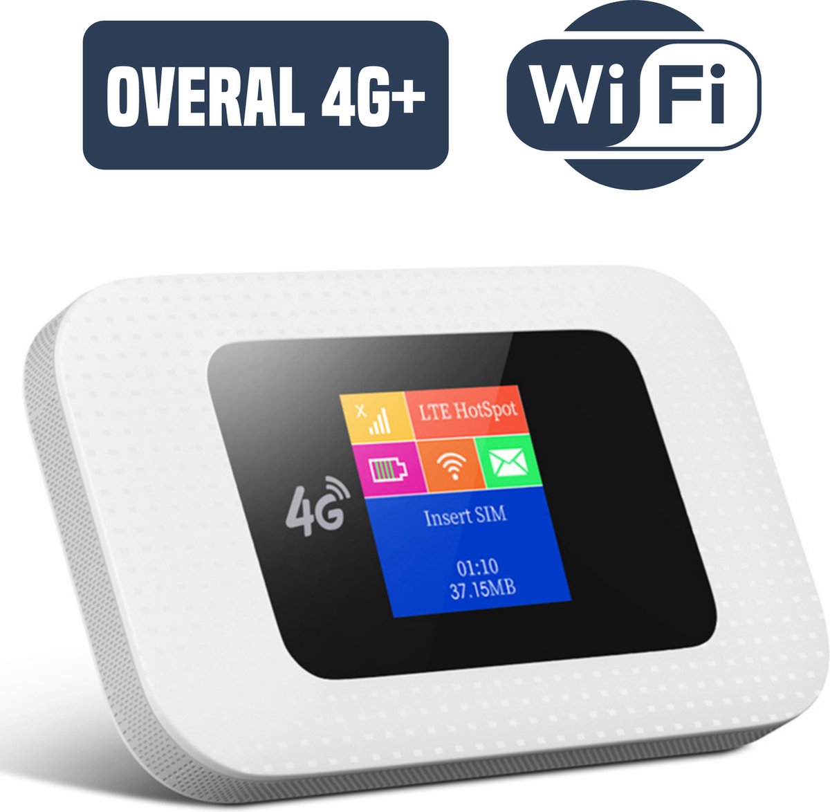 MINQY® Krachtige Draadloze MIFI Router Voor 10 Apparaten – Werkt met ...