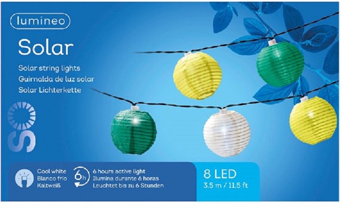 Solar lampion tuinverlichting/feestverlichting roze, groen, rood ...