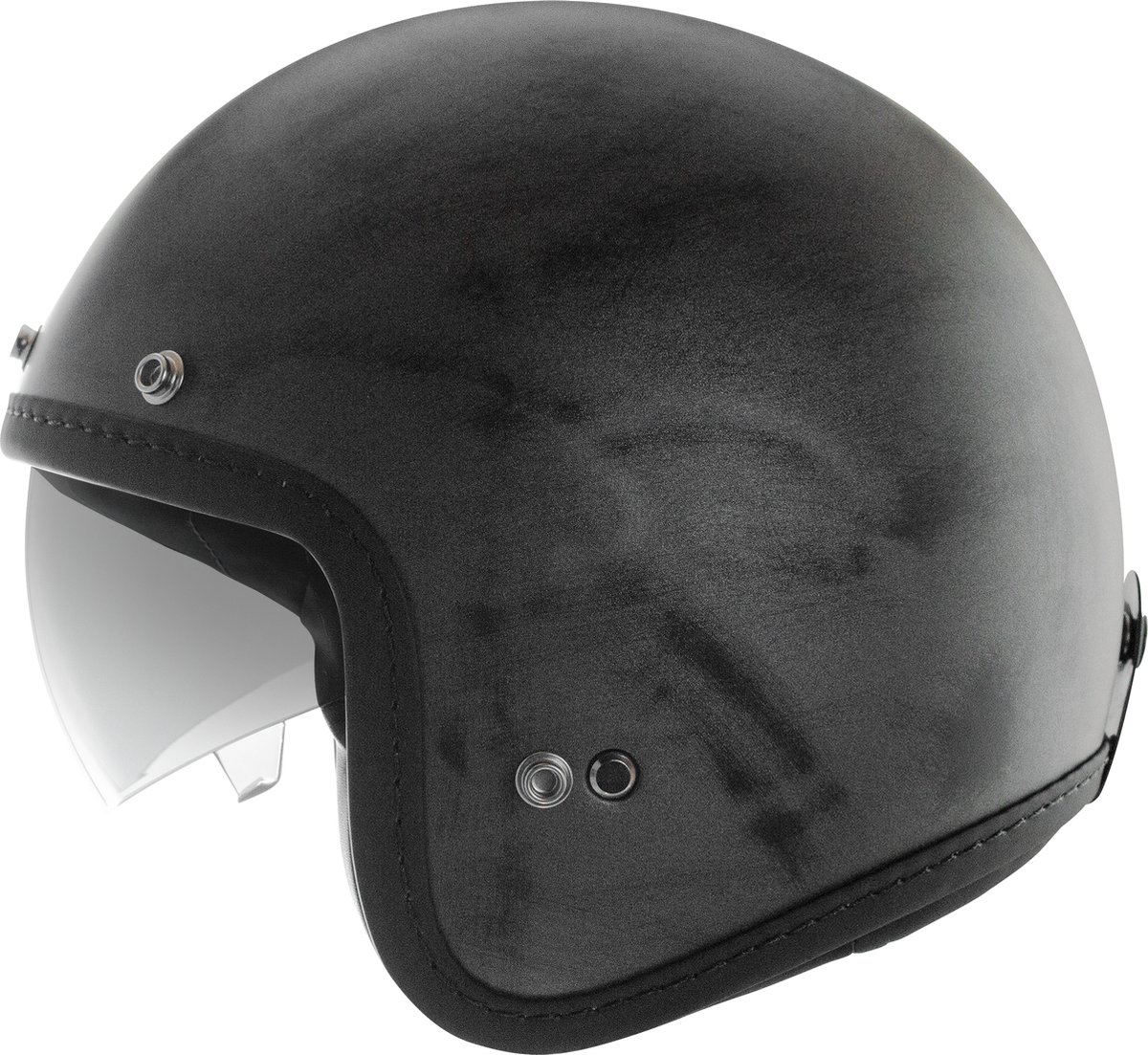CMS VINTAGE SV - Scratched Black - Jethelm - Jethelm - Motorhelm ...