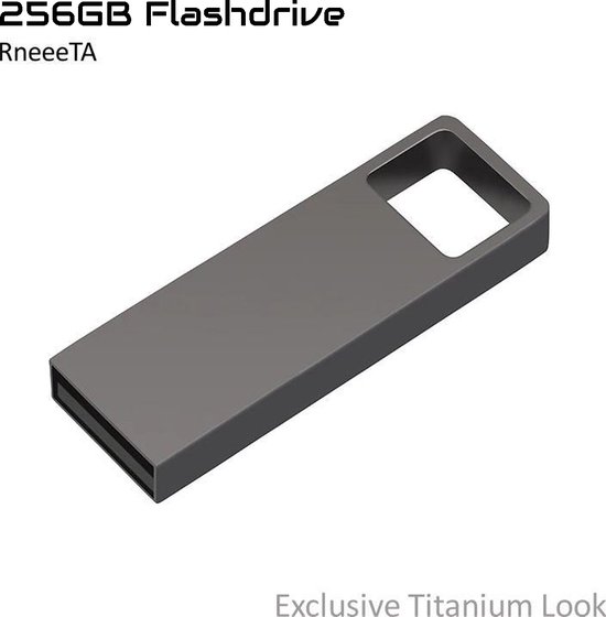 Stijlvolle en zeer snelle 256GB USB stick - flashdrive - Titanium look ...