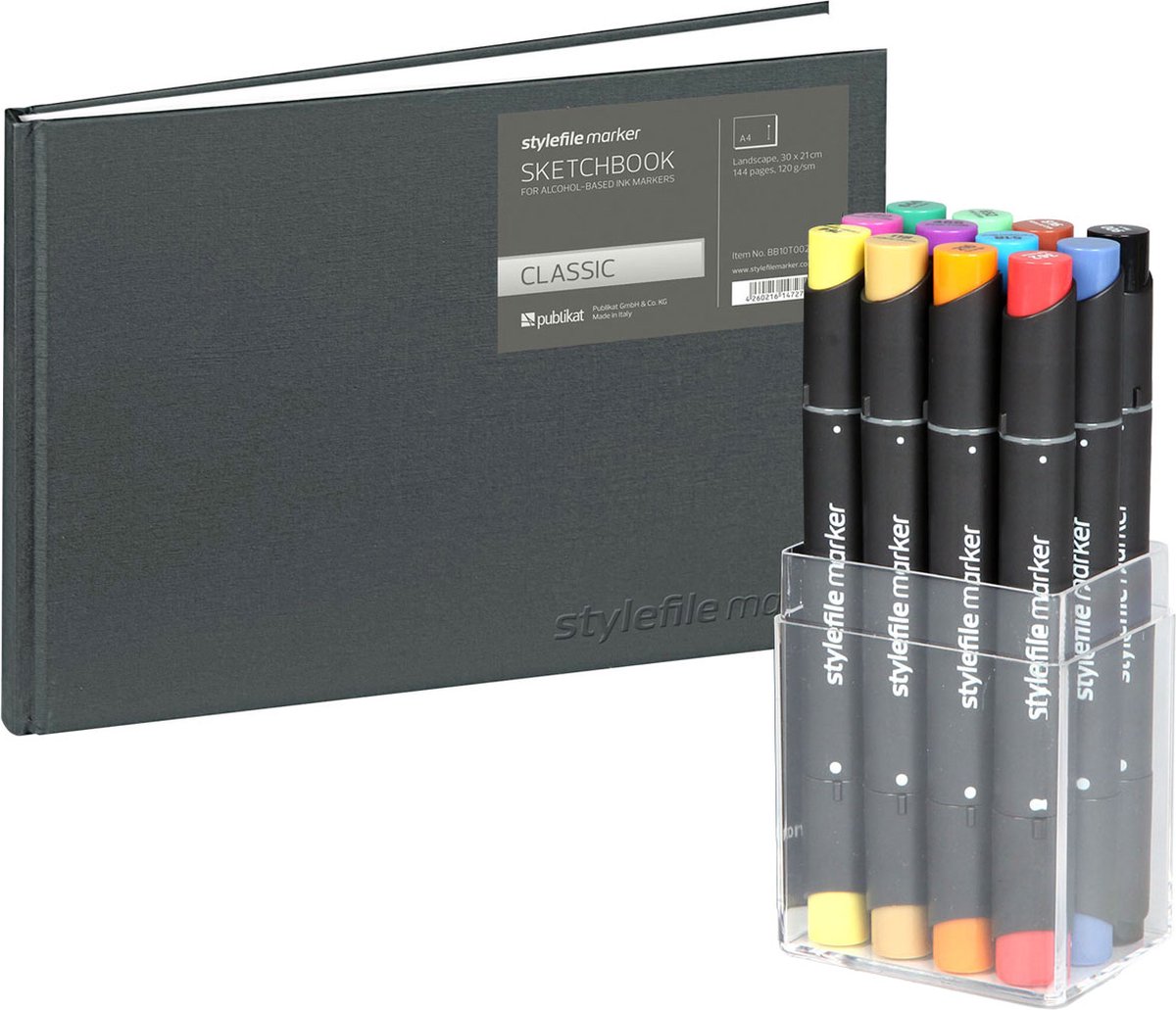 Stylefile Marker set - 12 Twin Markers Main A Set - Marker Classic ...
