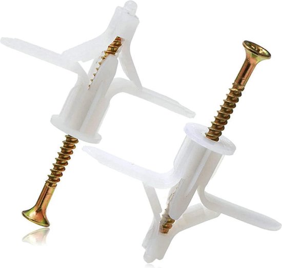 Gipsplaat Pluggen - Hollewand Pluggen Met Schroeven - Voor 8-15 mm ...