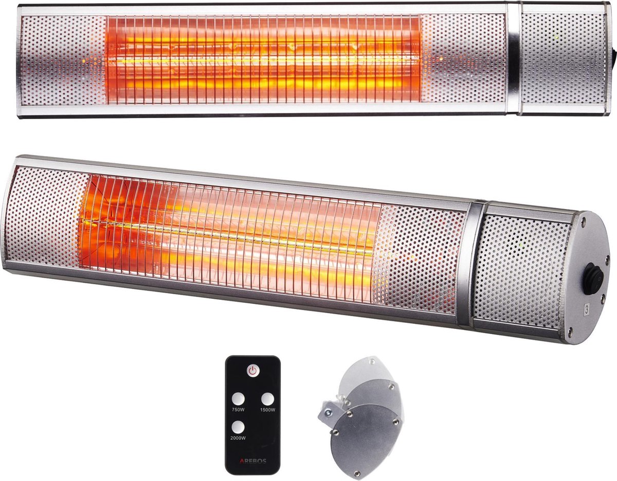 AREBOS Infrarood Heater - 2000W - 3 Warmteniveaus - Terrasverwarmer ...