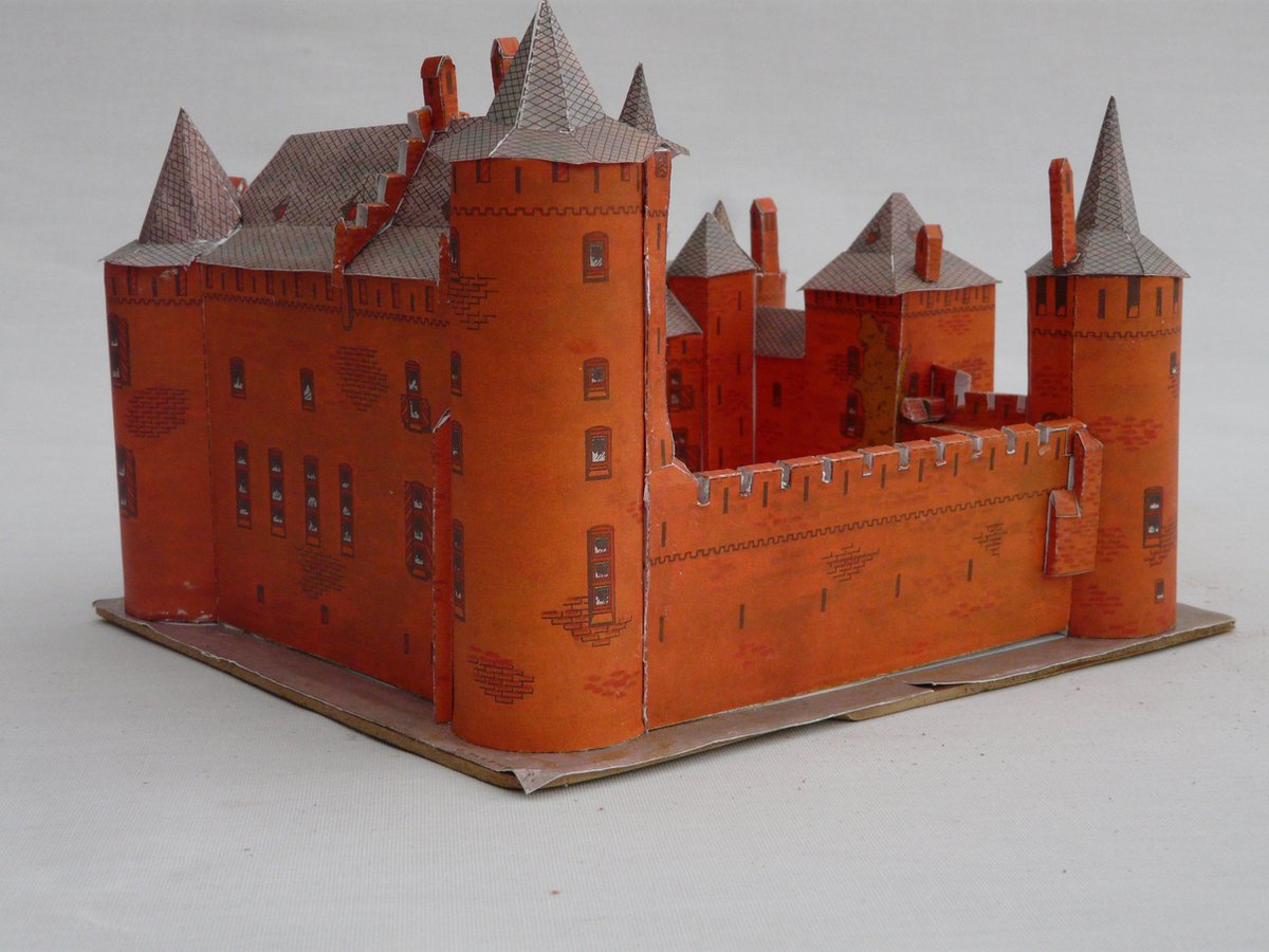 bouwplaat, modelbouw in karton, Muiderslot | bol.