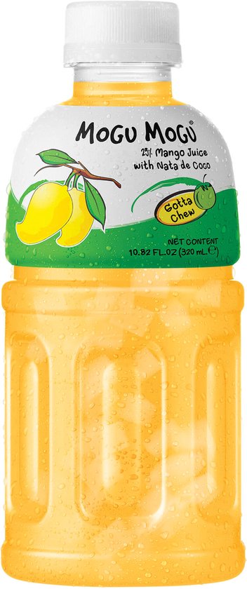 Mogu Mogu Mango 24x320ml - Tropische Frisdrank - Mangosmaak met stukjes ...