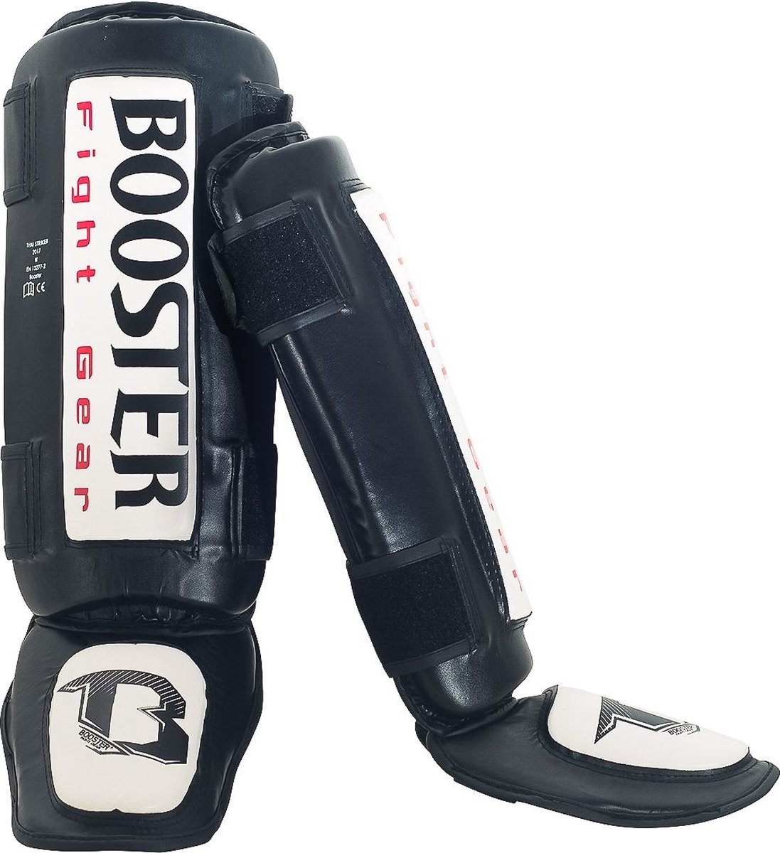 Booster Fight Gear - scheenbeschermers - Thai Striker - Zwart/Wit - M ...