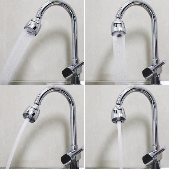 2x Waterbesparende kraankop - Draaibare douche perlator - Krachtige ...