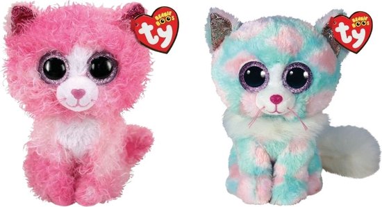 Ty - Knuffel - Beanie Boo's - Reagan Cat & Opal Cat | bol