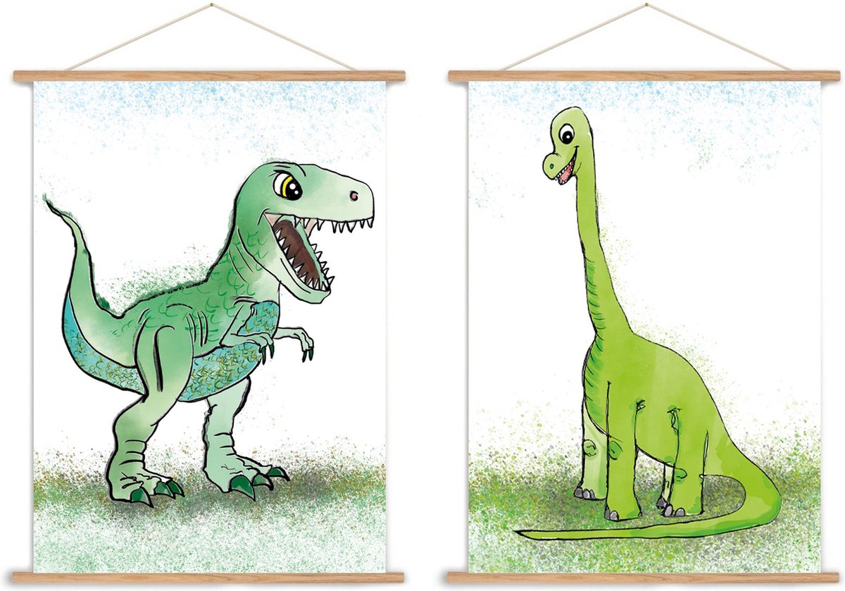 dinosaurus poster - tyrannosaurus rex - diplodocus - A3 dino posters ...
