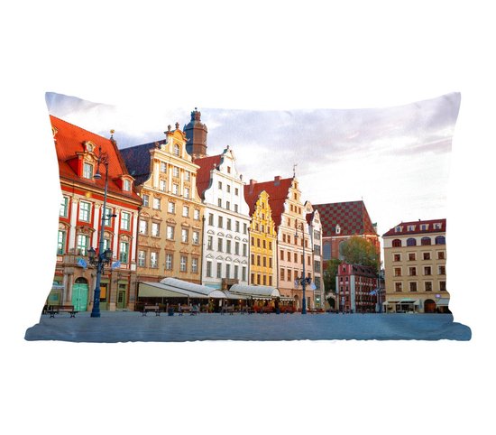 Sierkussen Wrocław voor binnen - De architectuur van de gebouwen in het ...