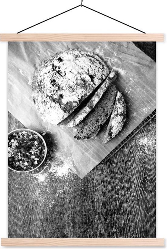 Zelfgemaakt brood - zwart wit | bol.com