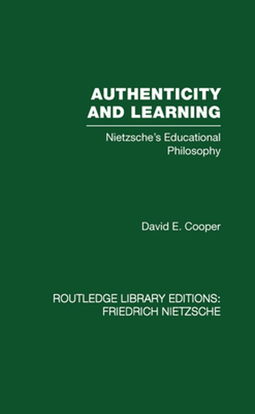 Routledge Library Editions: Friedrich Nietzsche - Authenticity and Learning (ebook),... | bol.com