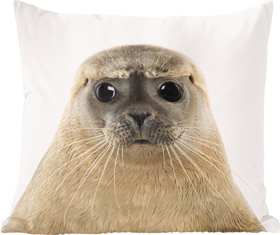 Sierkussens - Kussen - Zeehond - Portret dierenprint - 40x40 cm ...