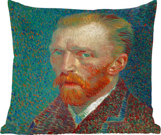 Sierkussen - Zelfportret Vincent Van Gogh - Multicolor - 60 Cm X 60 Cm | bol