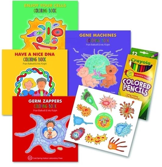 Enjoy Your Cells Series Coloring Books, 4-Book Gift Set, Fran Balkwill ...