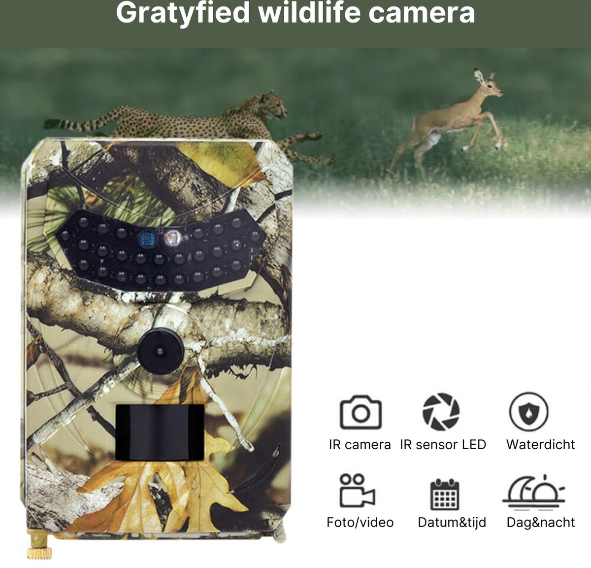 Caméra de nuit Gratyfied pour Animaux d'extérieur - Caméra de faune ...