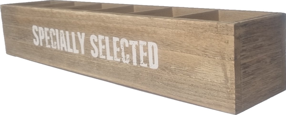 Bierhouder Specially Selected bierlat hout dienblad kistje bier cadeau ...