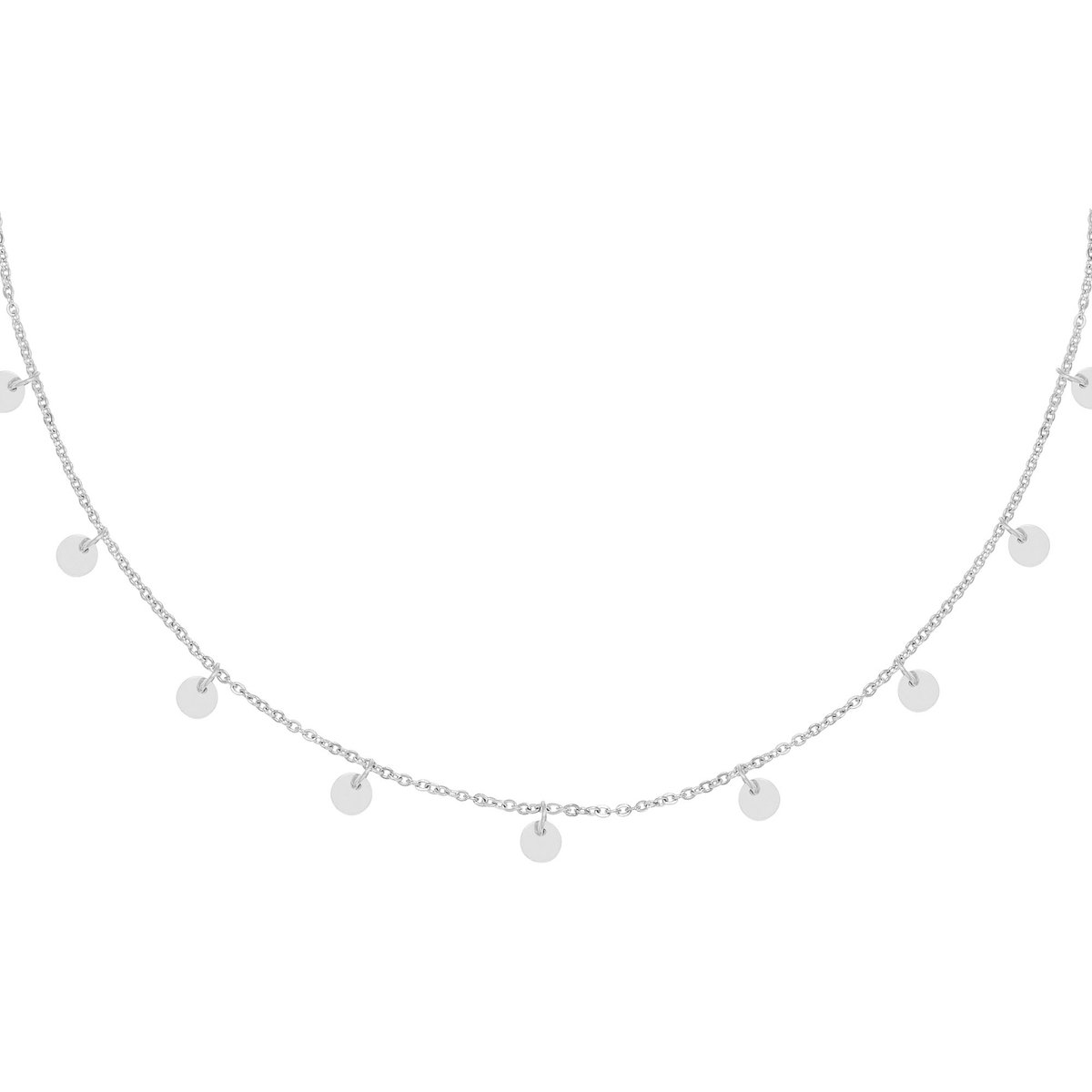 Ketting Floating Coin zilver | bol.com