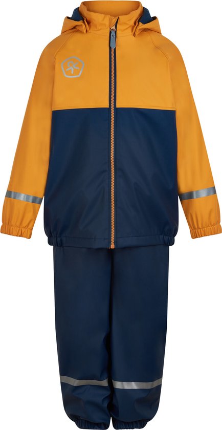 Color Kids - Regenpak voor kinderen - Fleece voering - Cadmiumgeel ...