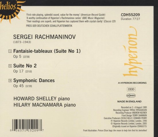 Howard Shelley & Hilary Macnamara - Rachmaninov: Suites Nos. 1 & 2 ...